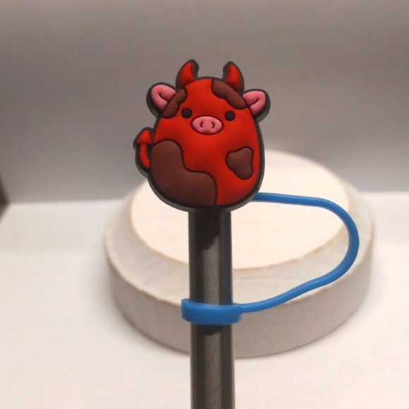 Riley&Reece | Dining | Cow Straw Topper | Poshmark